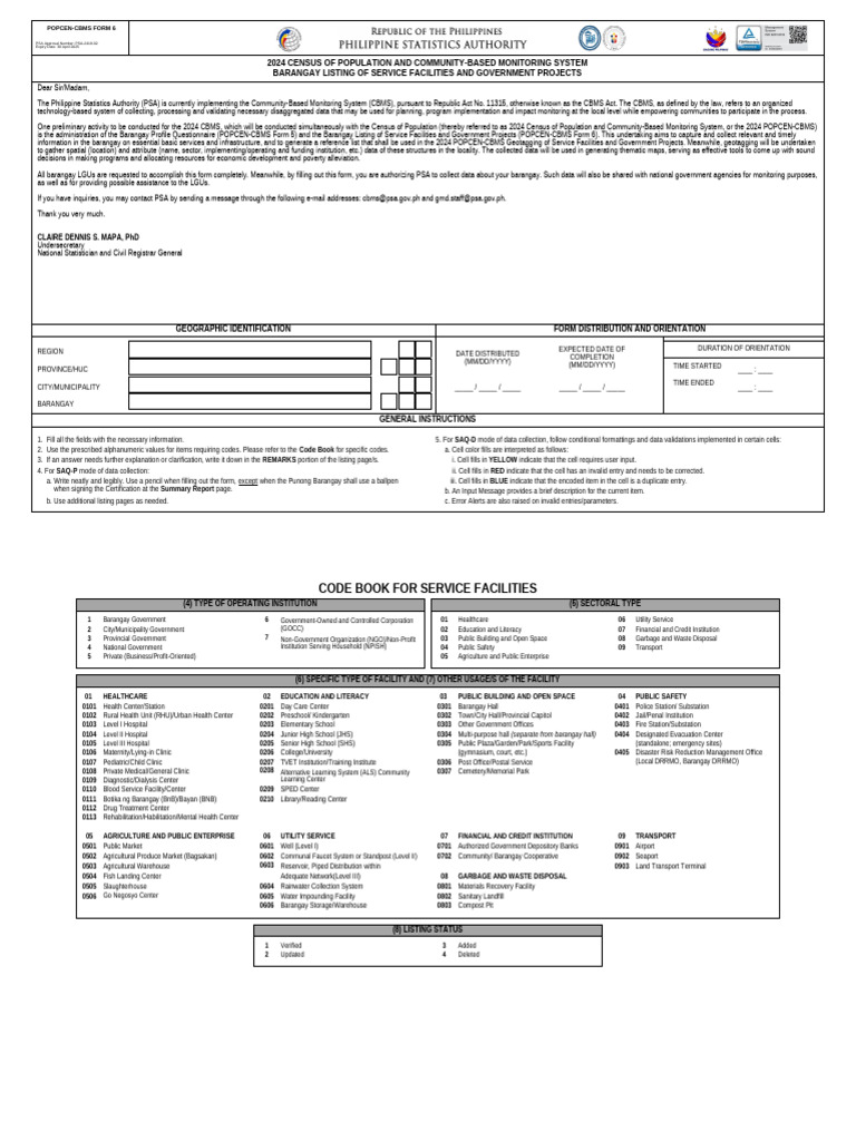 Form6 Baguindoc REFDATA | PDF | Municipal Solid Waste | Sanitation