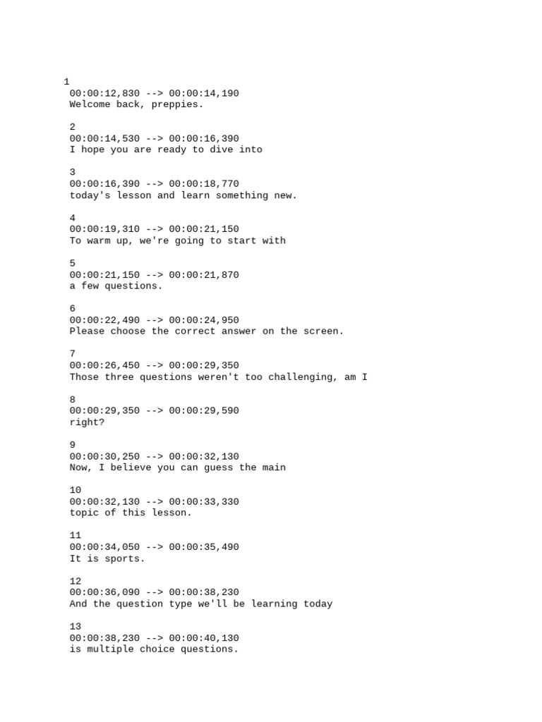 L6S2.1-RTC | PDF | Question | Multiple Choice