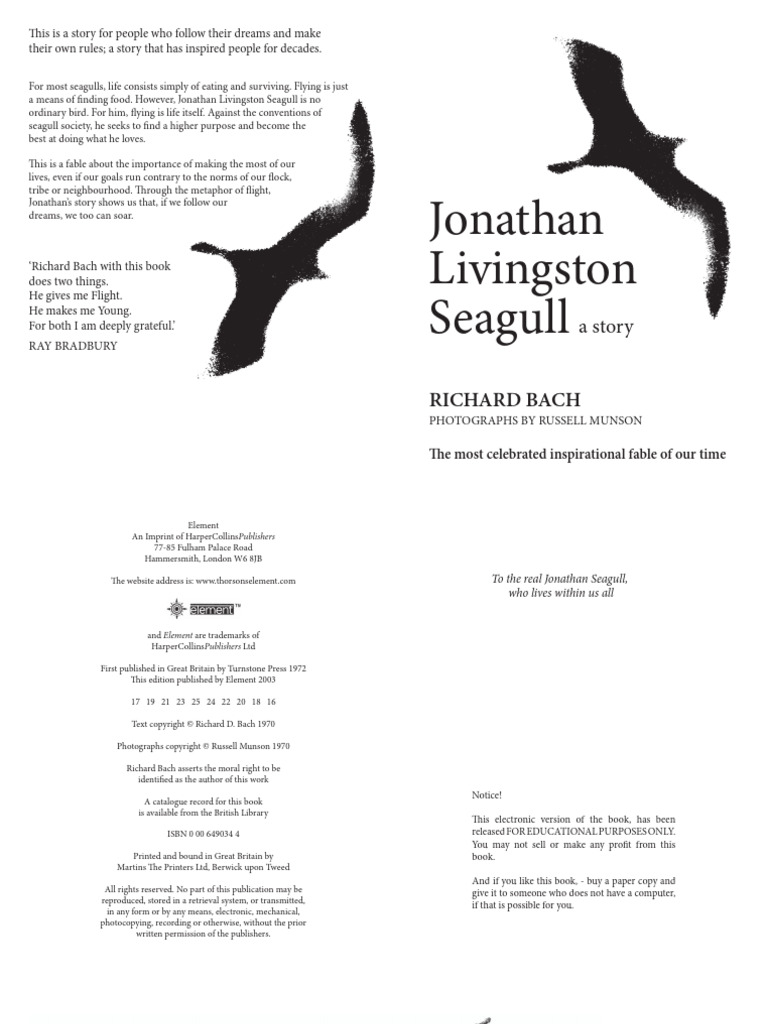 Jonathan Livingston Seagull-Pages-Deleted | PDF | Books | Intellectual ...