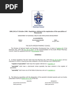 NSR Registration Guidelines for Specialists | PDF | Physician | Health Care