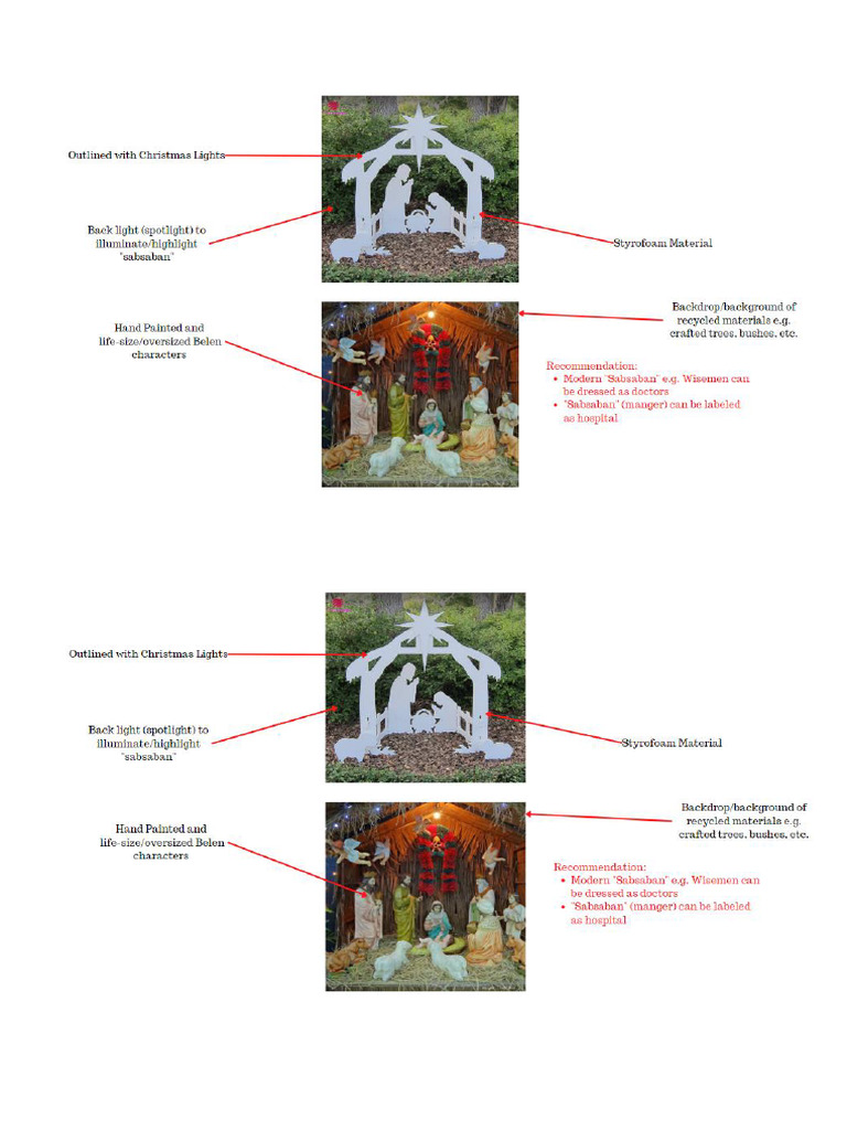 Sample Christmas Belen Draft | PDF