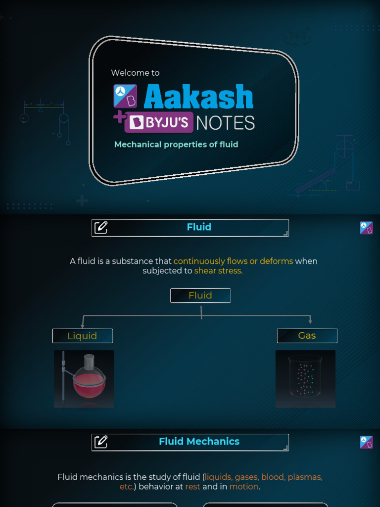 NEO - NEET - 11 - P2 - PHY - E - Mechanical Properties of Fluids - S5 ...