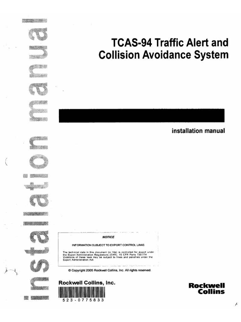 Tcas-94 Installation Manual | PDF