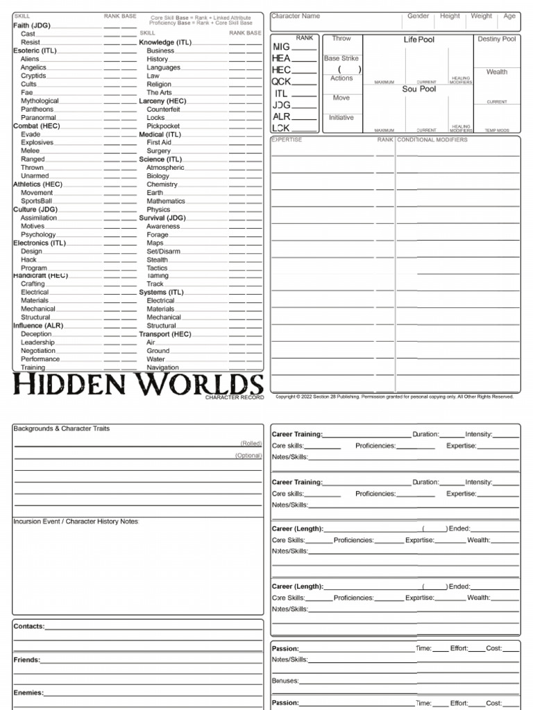 HW-Complete-Character-Sheet-v_3 | PDF