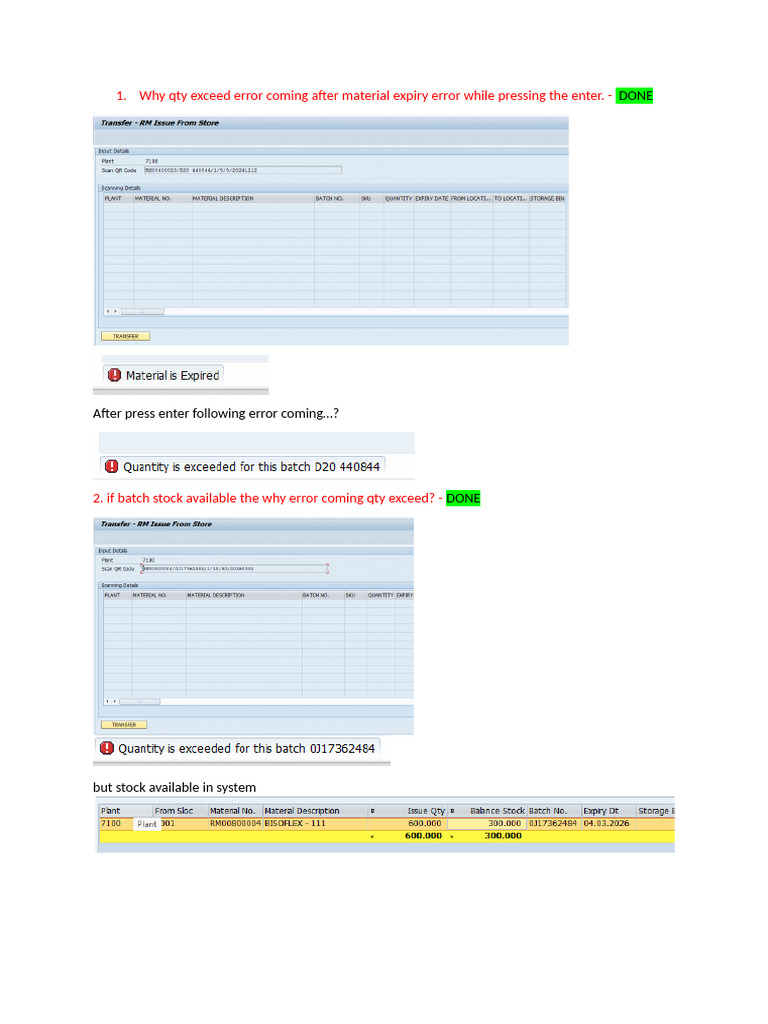 Stcok Transfer by QR Code Test2 | PDF
