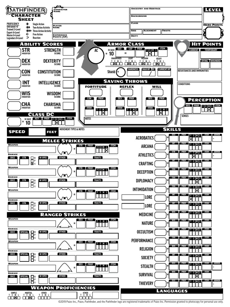 charactersheet (5) | PDF | D20 System | Fantasy Role Playing Games