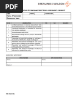Operator Competency Assessment Form | PDF