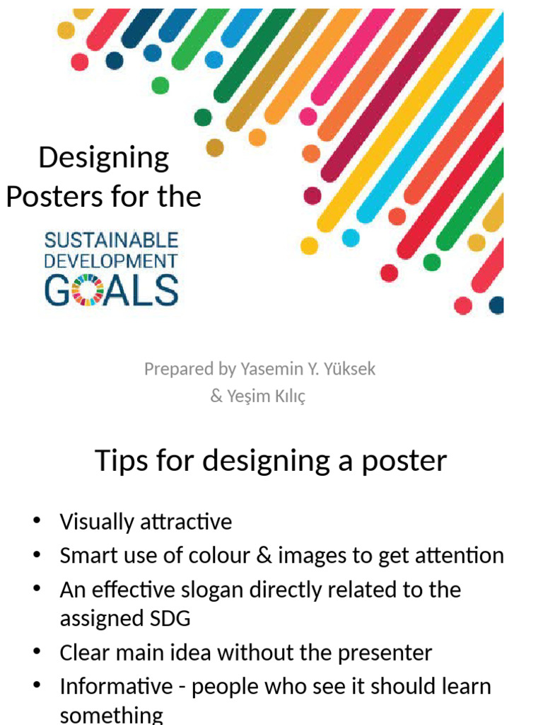 Tips for Designing SDG Posters | PDF