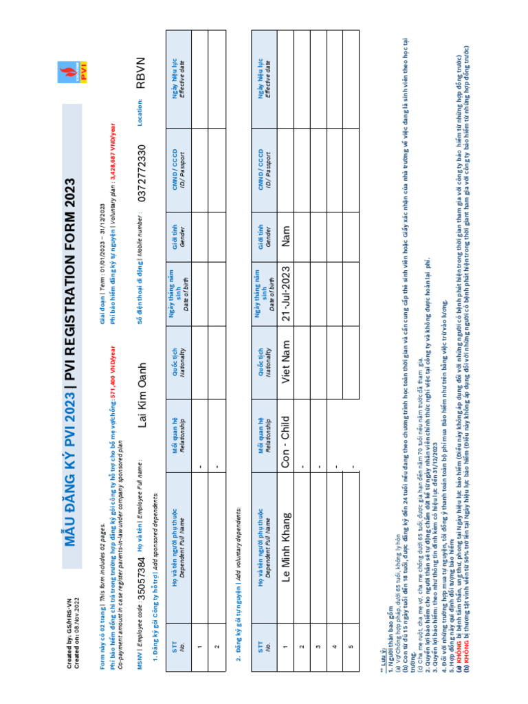 PVI To Fill 2023.xlsx - Offline - Form - Voluntary - Health - and ...