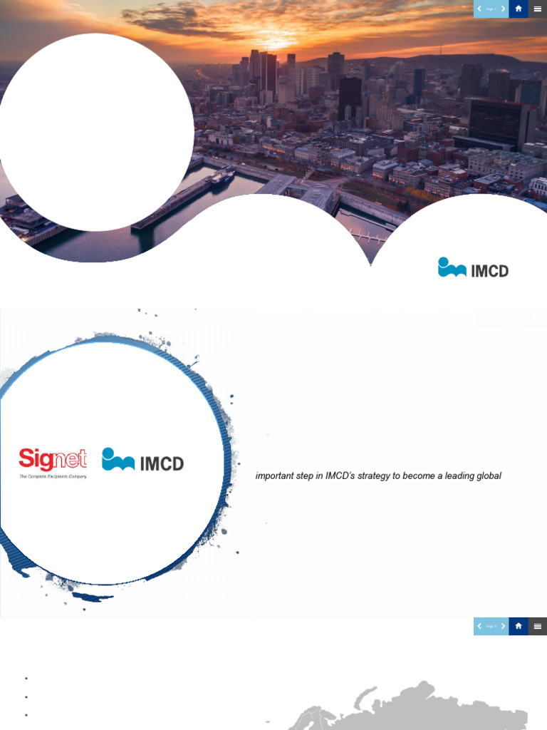 IMCD Acquires Signet: Strategic Overview | PDF | Pharmaceutical Industry | Supply Chain