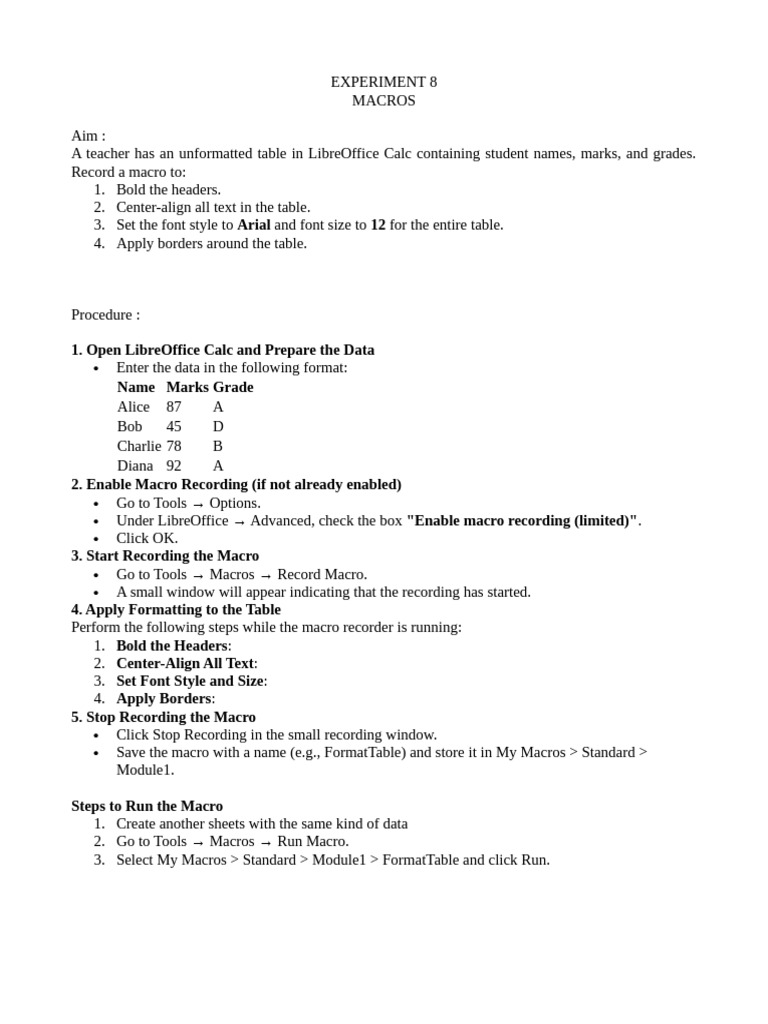 CSK W EXPERIMENT 8 | PDF