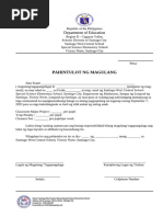 Parents Permit | PDF