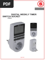 Digital Timer Instruction Manual | PDF | Timer | Clock