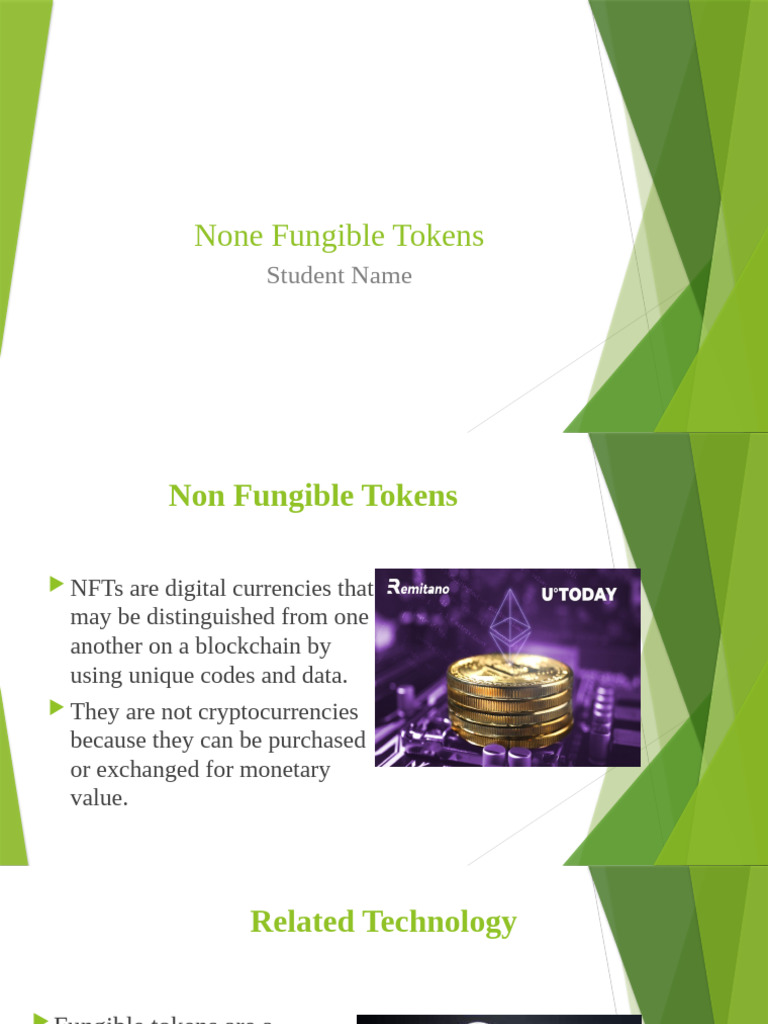 None Fungible Tokens 5slides | PDF