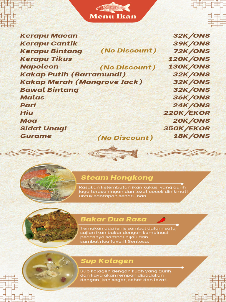 Buku Menu Sentosa Bandung | PDF