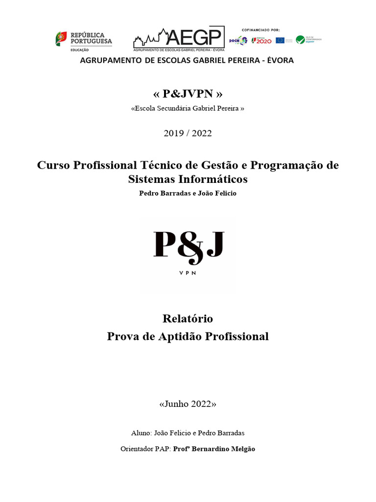 Projeto_Pap_Pedro Barradas_João Felicio | PDF | Script Java ...