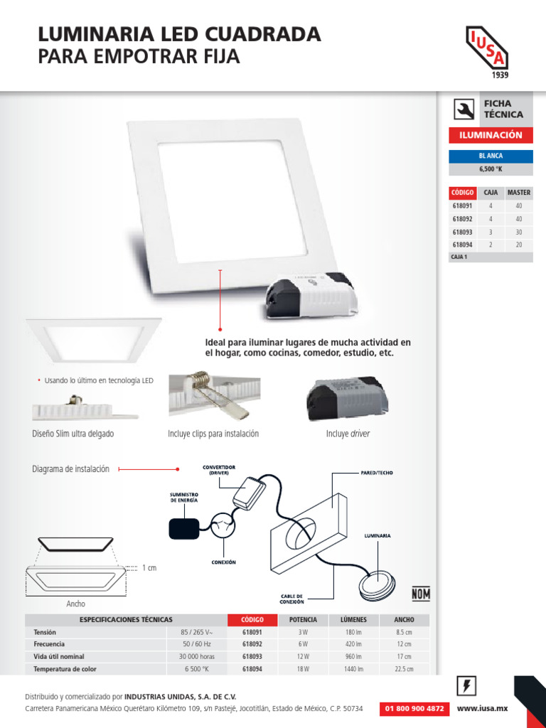ilu-iusa-20-ficha | PDF | Ingenieria Eléctrica | Radiación electromagnética