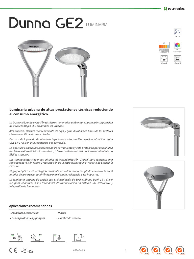FT - Dunna Ge2 Dunna Ge2 - Lira | PDF | Diodo emisor de luz | Ingeniería de Edificación