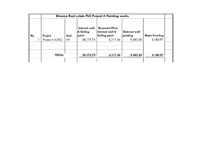 PAINT For Project A | PDF