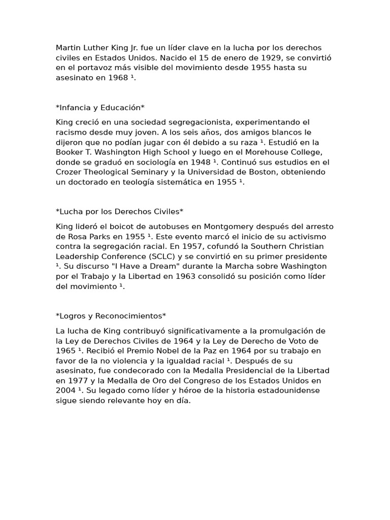 Martín Luther King | PDF