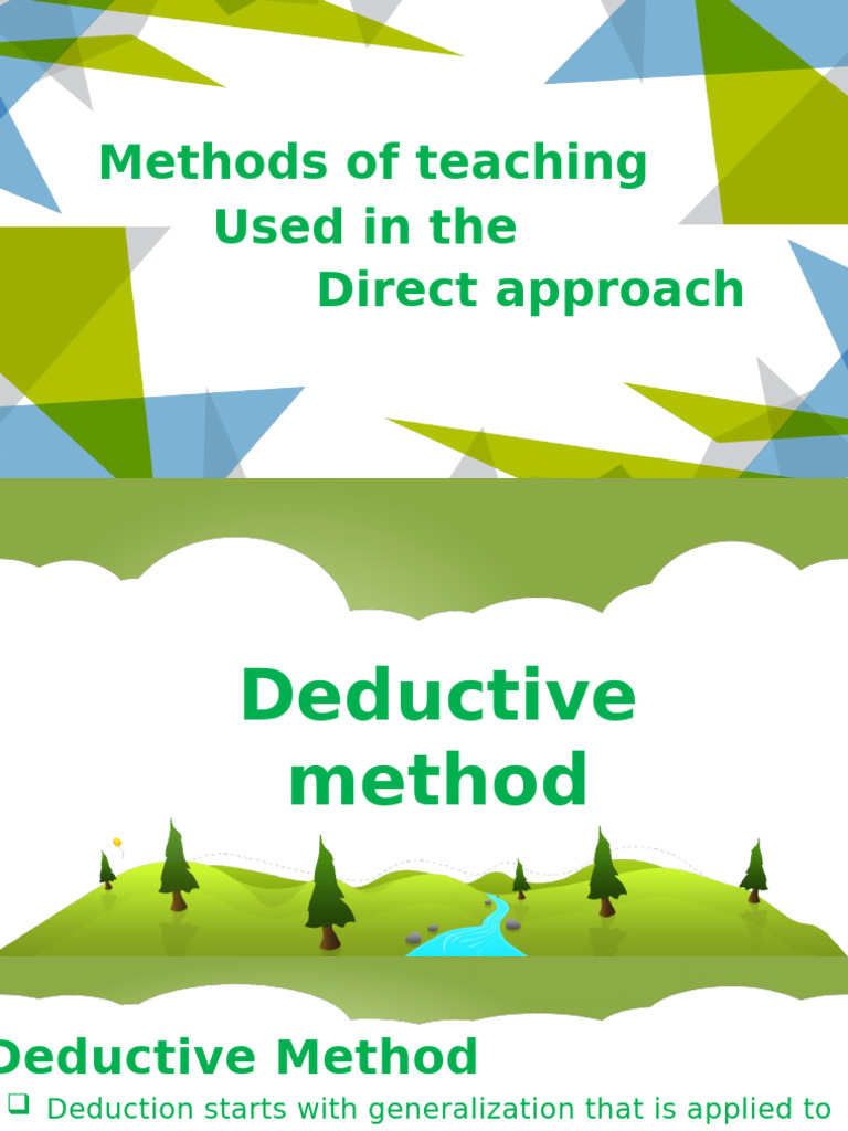 Methods of Teaching | PDF | Deductive Reasoning | Inductive Reasoning