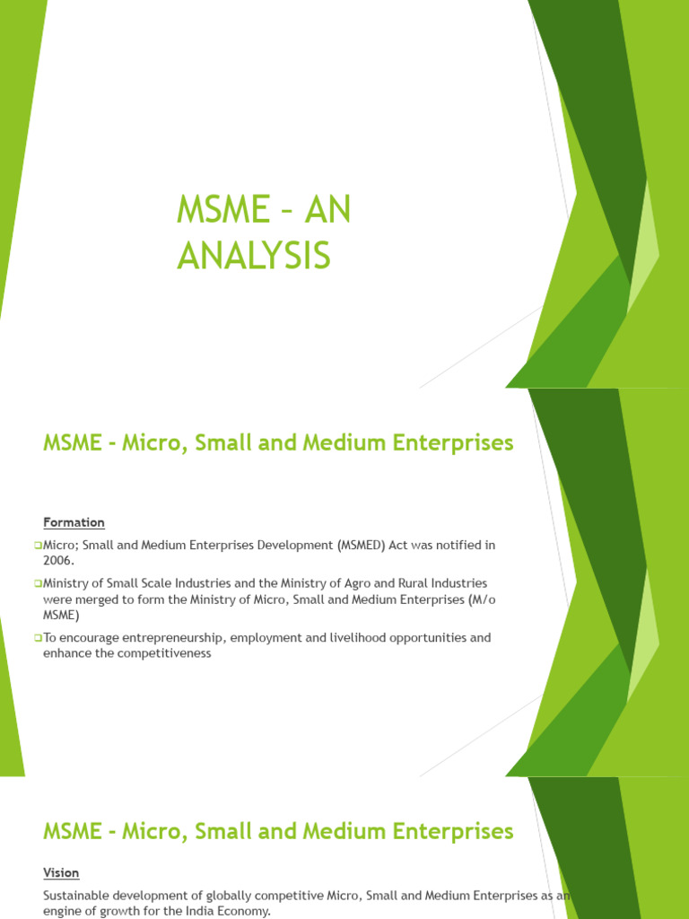 Msme Latest.ppt | PDF | Business | Economies