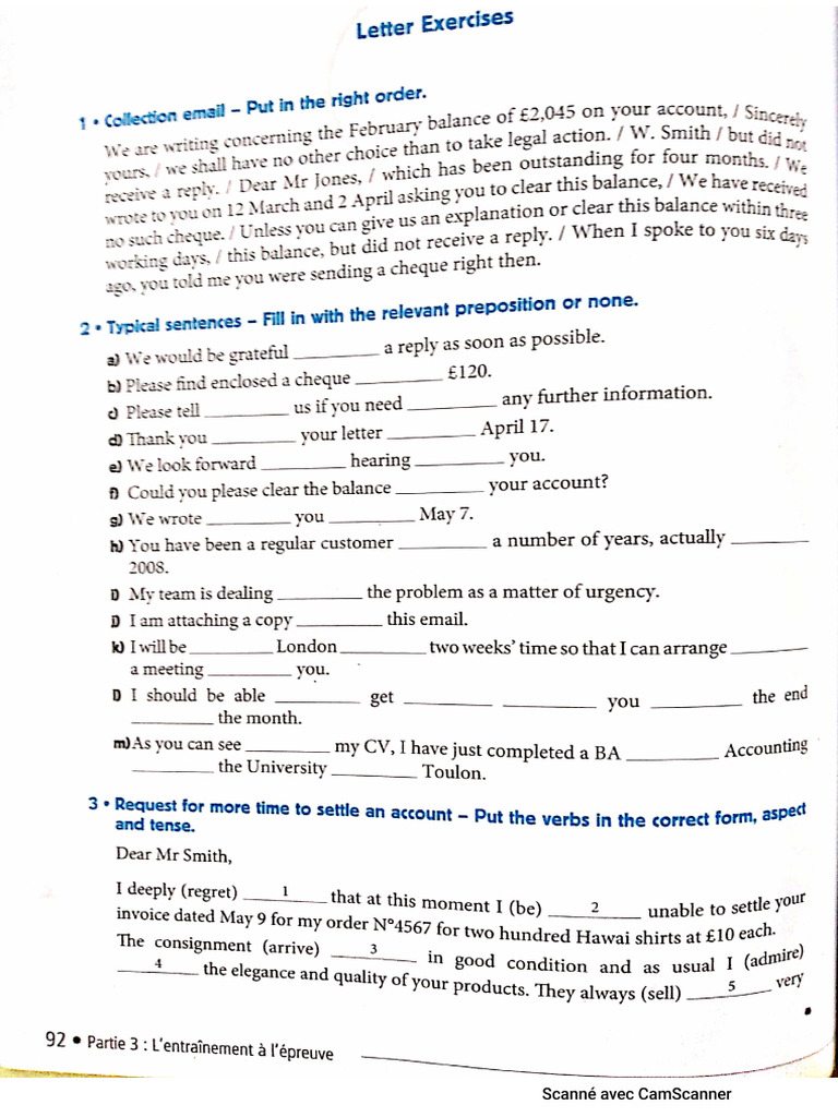 letter exercises | PDF