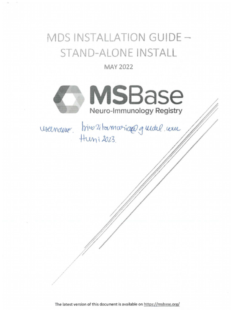 MDS Installation Guide | PDF