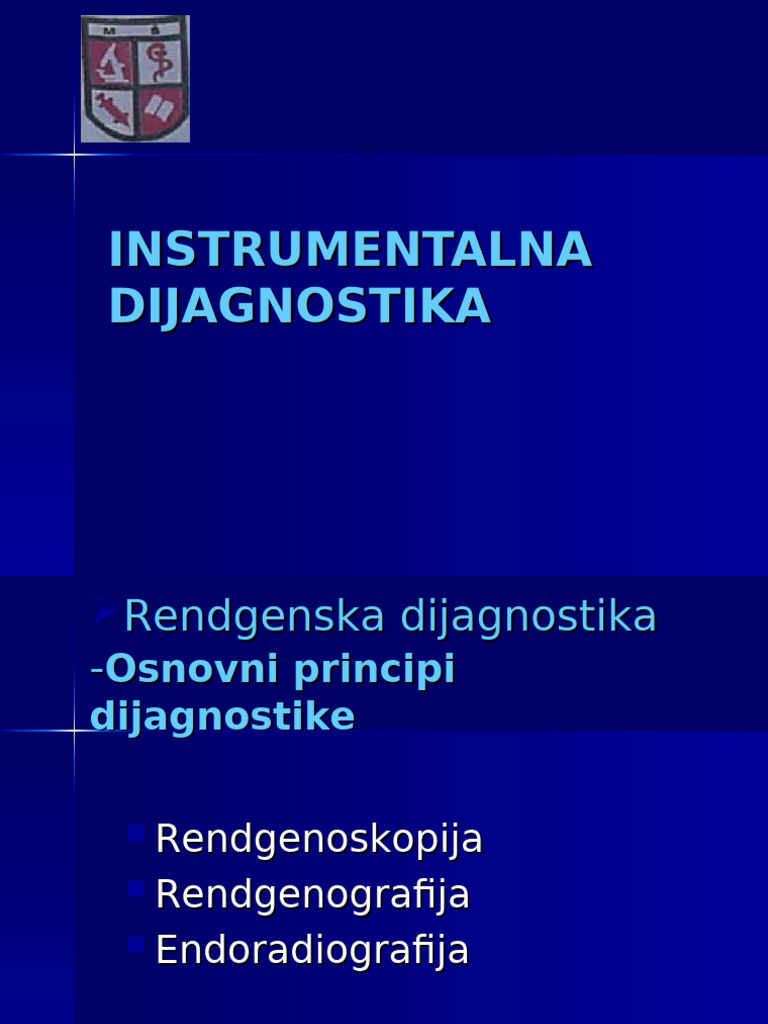 Instrumentalna Dijagnostika 2 | PDF