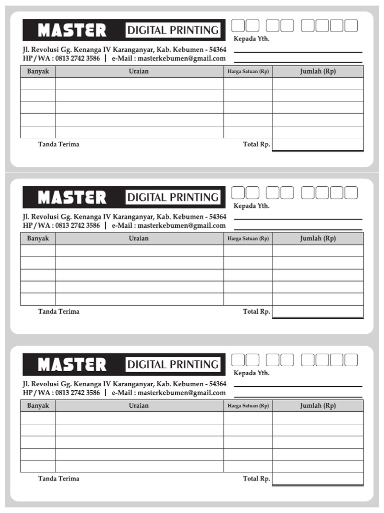 Nota Master New 2024 | PDF