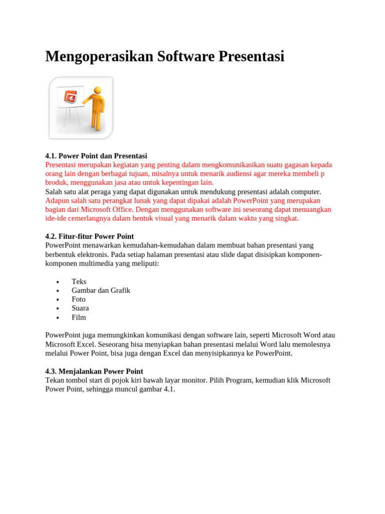 Mengoperasikan Software Presentasi | PDF
