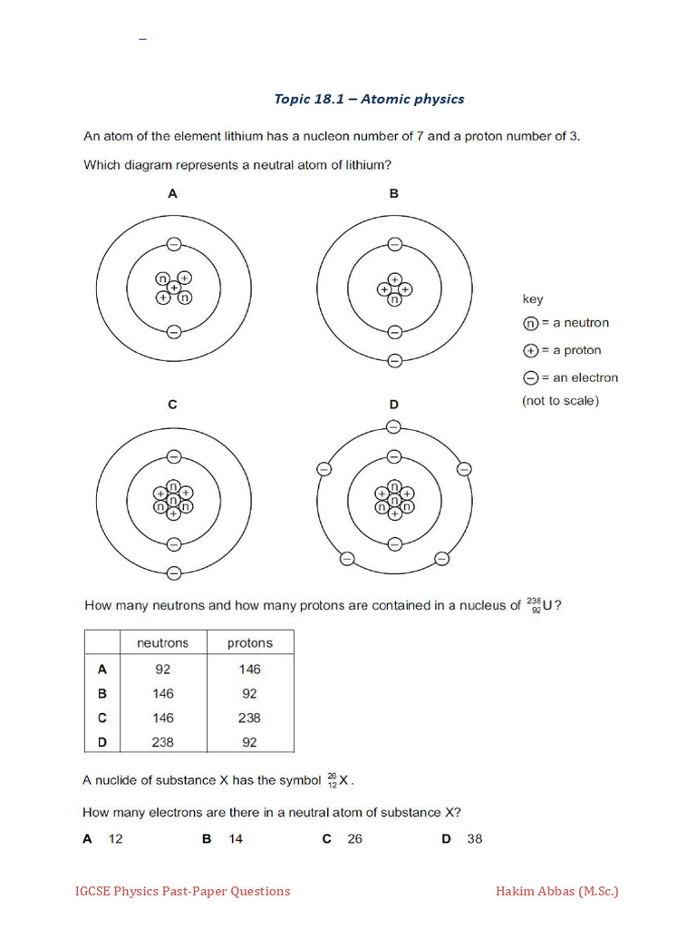 Igcse Physics Paper 1