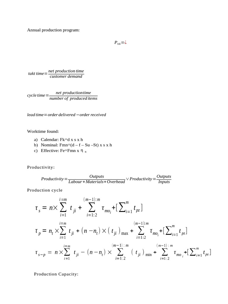 Formulas for colloquium_2024-25 | PDF