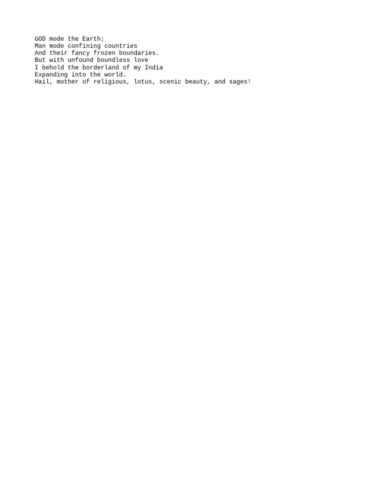 Poem | PDF