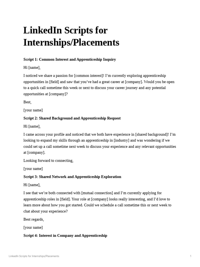 Linkedin Script Mgmt Pdf Apprenticeship