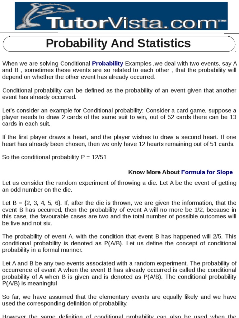 Conditional Probability Explained with Examples | PDF | Teaching ...