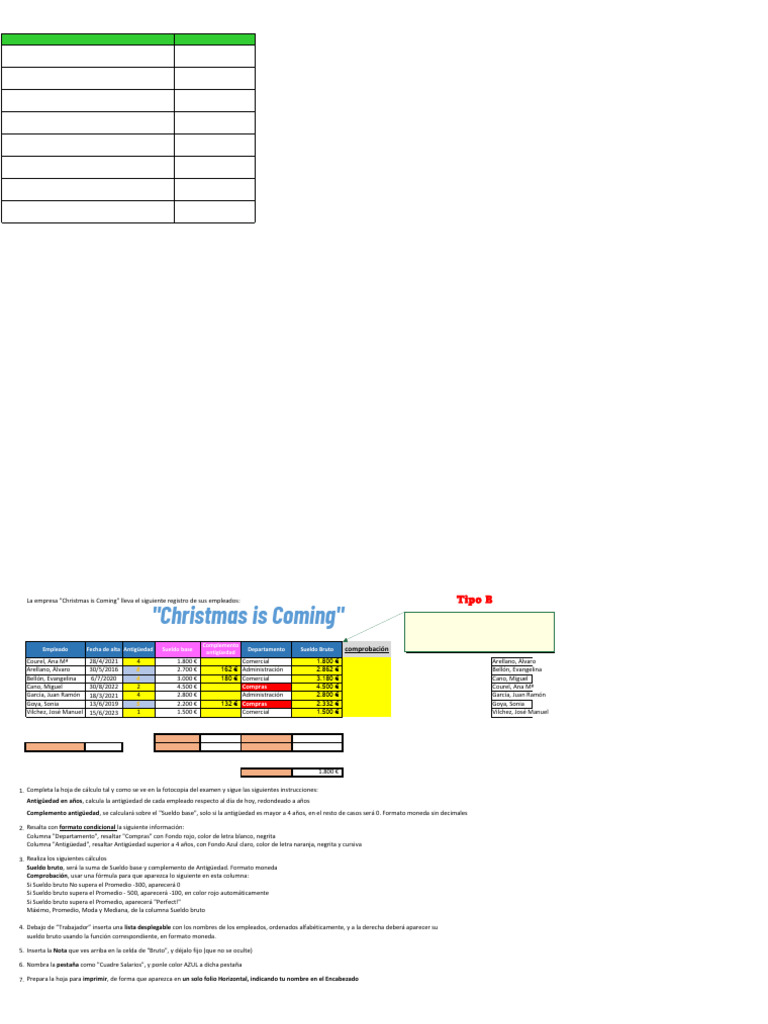 Excel TODO 5 Tipo B | PDF | Computación incremental | Hoja de cálculo