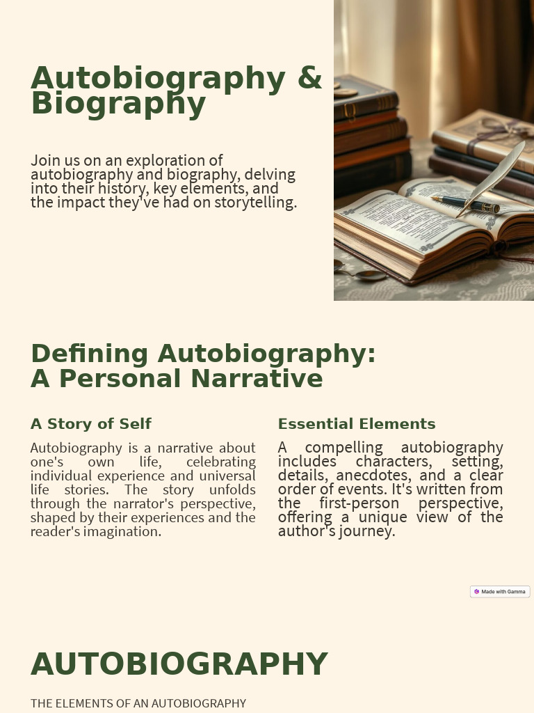 GROUP 6 Biography and Autobiography | PDF | Biography