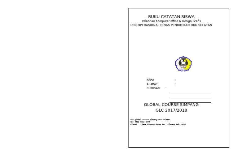 Buku Catatan Pelatihan GLC | PDF