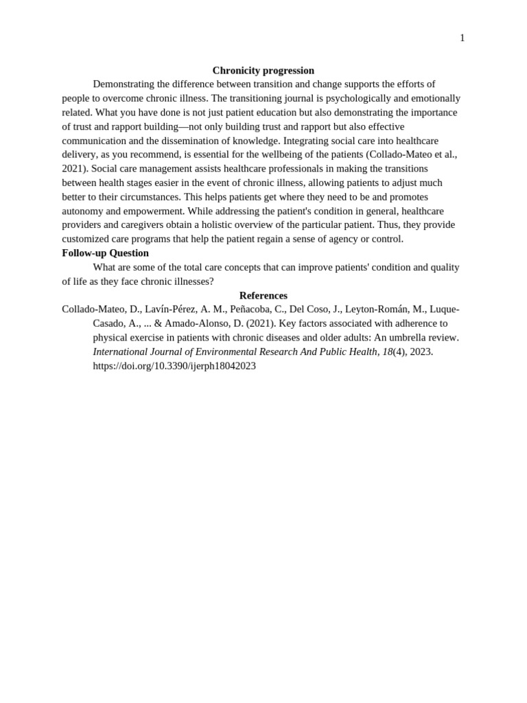 Chronicity | PDF