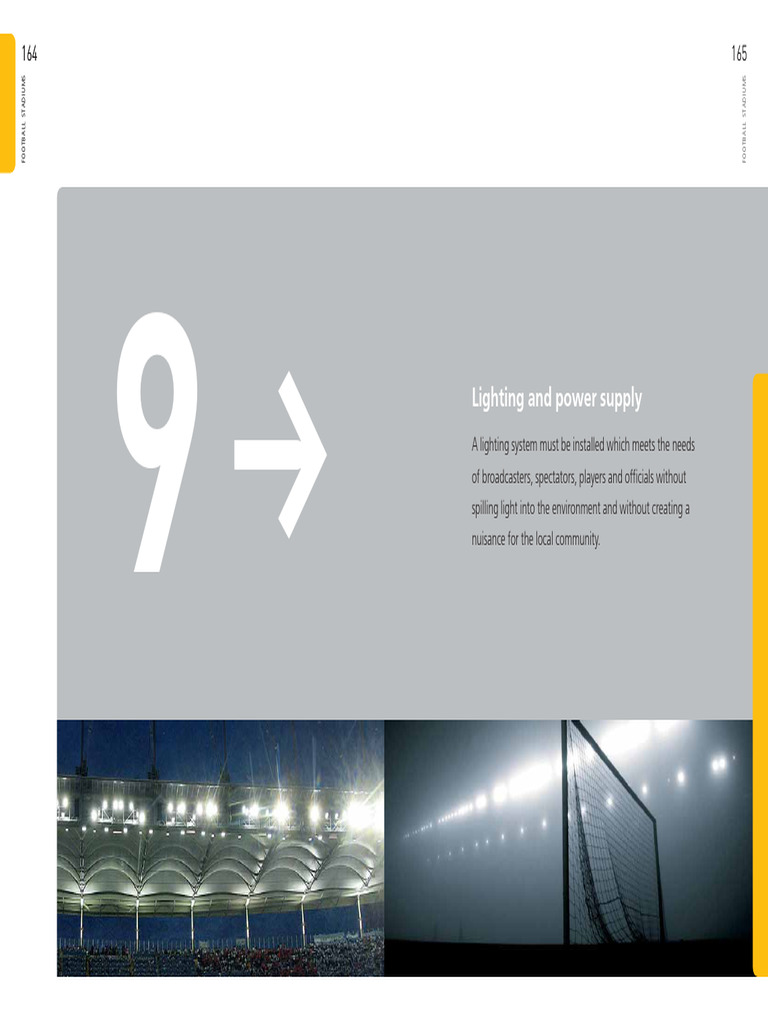 FIFA Lighting Standards for Stadiums | PDF | Lighting
