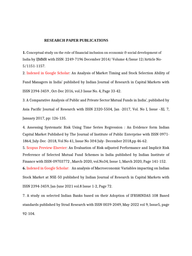 Research Paper Publications | PDF