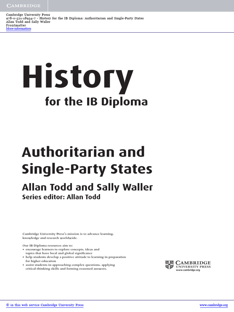 Authoritarian States in IB History | PDF | Maoism | Mao Zedong