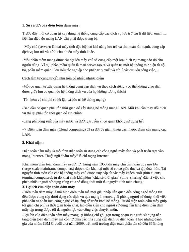 Bài2, Mục 2, Điện Toán Đám Mây | PDF