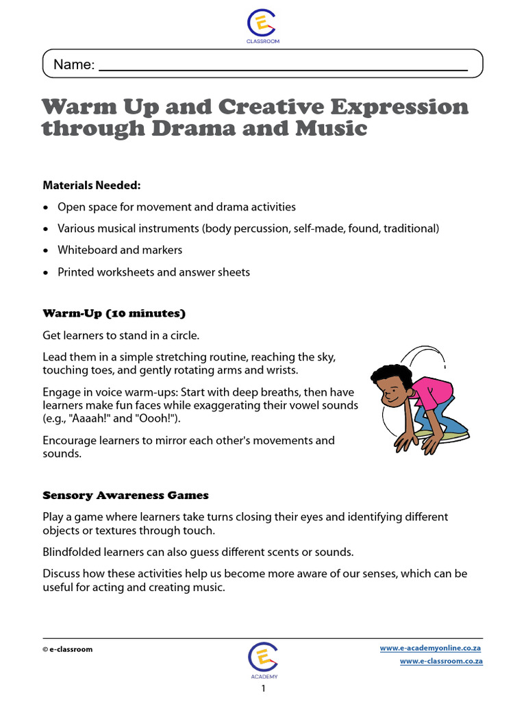 G4 LS Creative Arts - Warm Up and Creative Movement | PDF | Songs