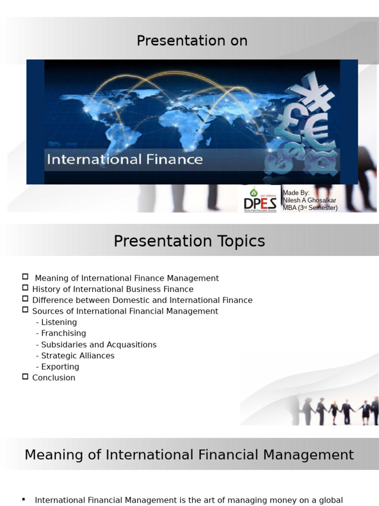 International Finance III | PDF | License | Franchising