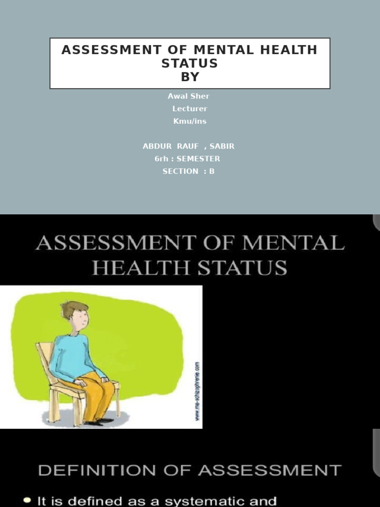 Unit 2 Mental Health Status Assessment | PDF | Hallucination | Perception