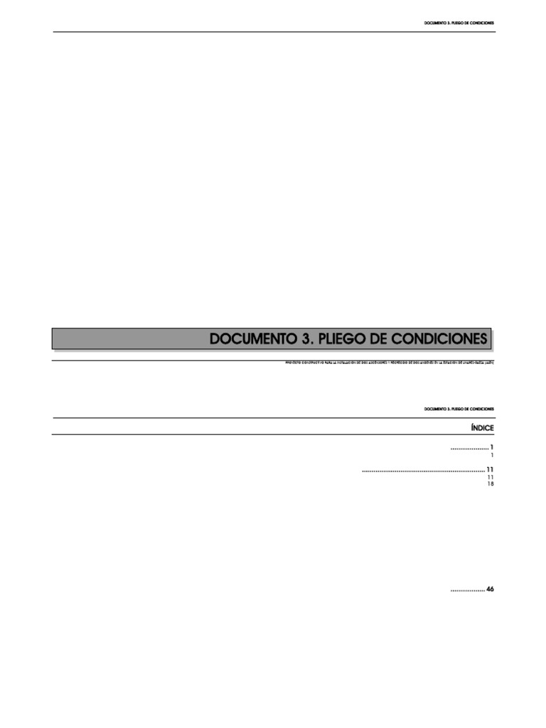 03 - Pliego de Condiciones | PDF | Saneamiento | Residuos