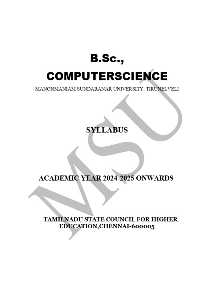 BSc_Computer_Science | PDF | Computer Science | Science