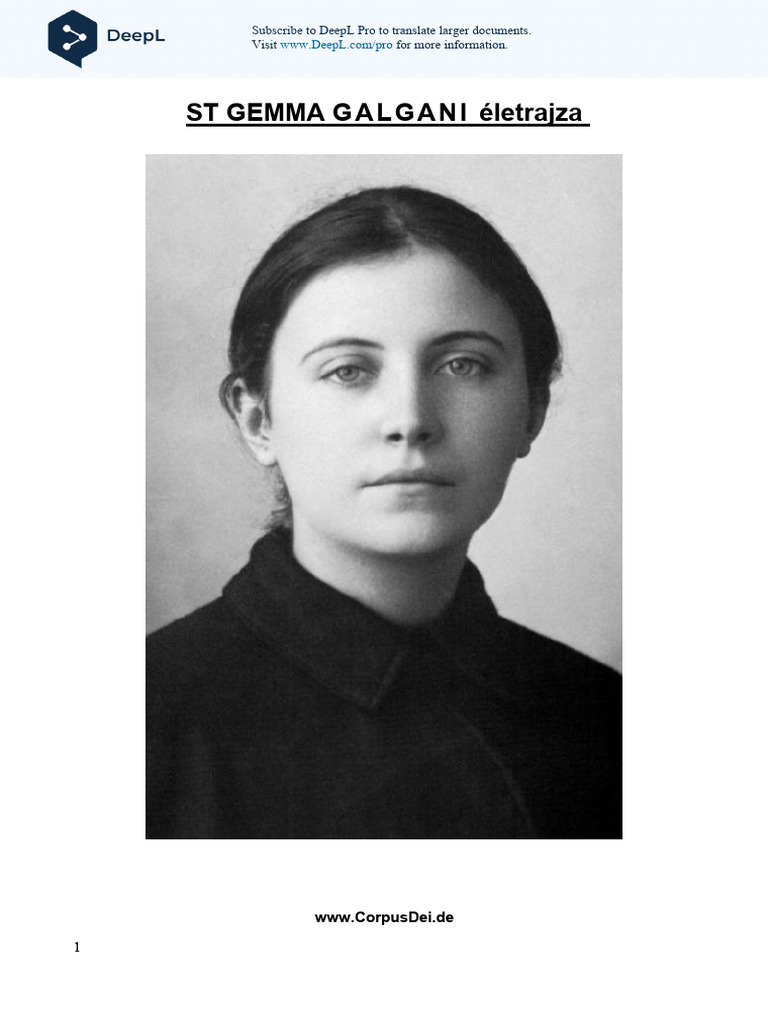Biography-St-Gemma-Galgani-1-20 Hu | PDF